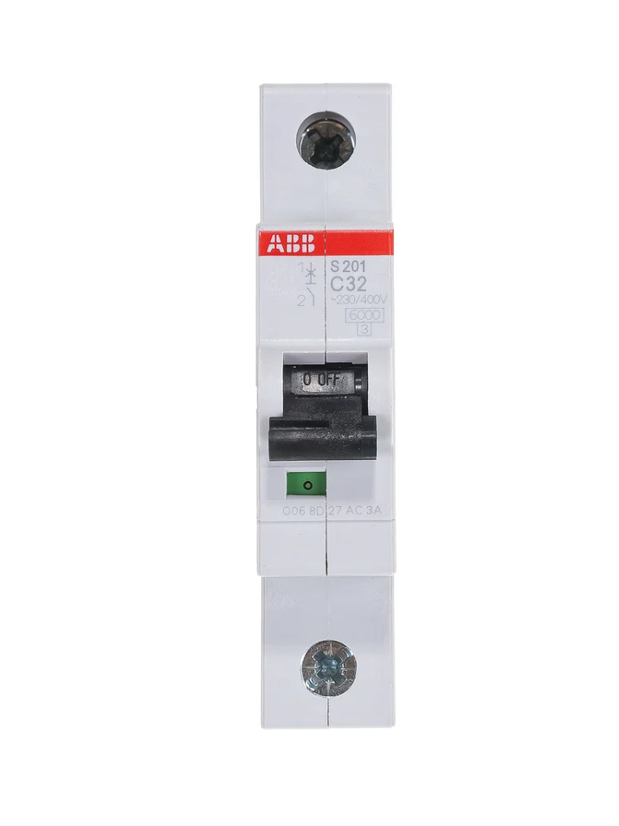Автоматический модульный выключатель ABB 1п C S201 6кА 32А 2CDS251001R0324