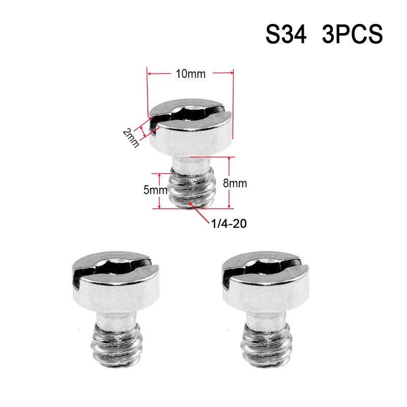 Быстросъемный винт адаптер LULIMING для штатива S34 3PCS