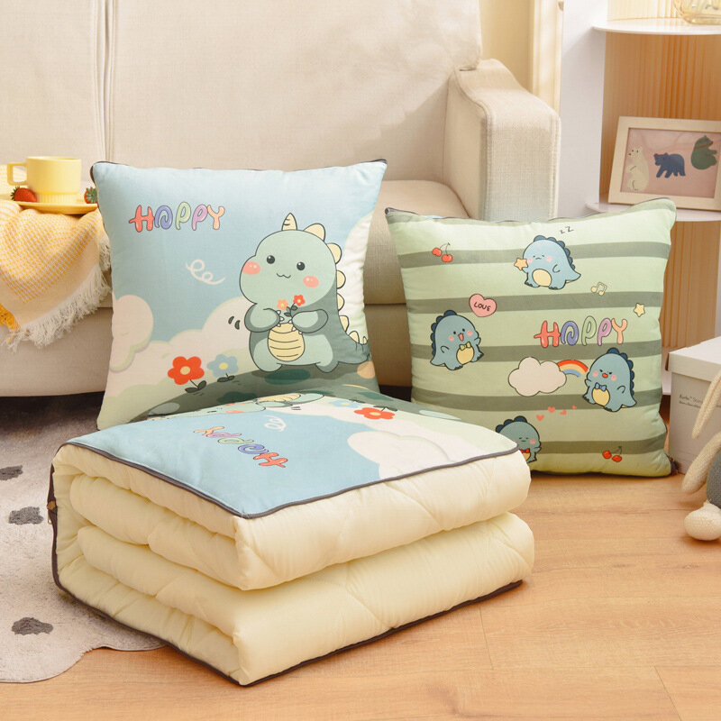 Двухсторонняя подушка-плед, утолщенная, офисная, складная, подушка для сна, плед 2-в-1, диванная, автомобильная подушка, автомобильная