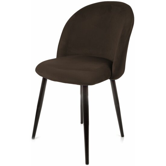 Стул домашний M-group бостон, коричневый, чёрные ножки, шт
