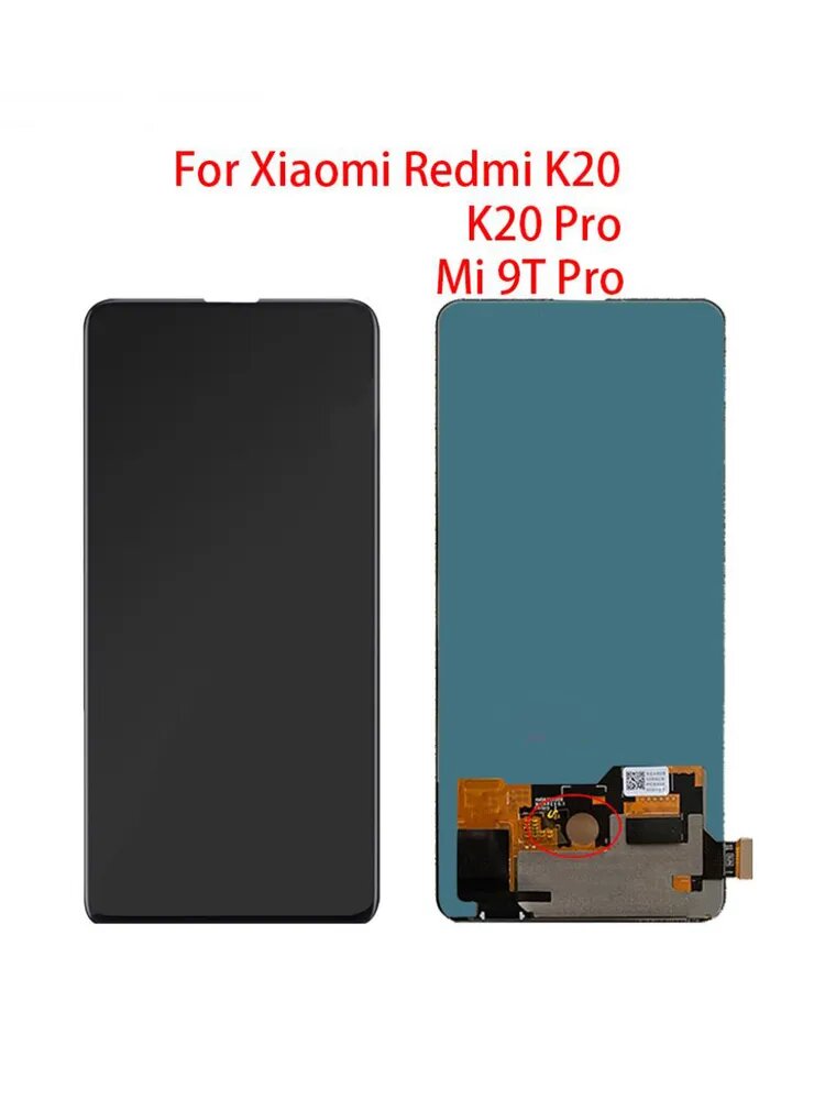 TFT Дисплей на Redmi K20, K20 Pro, Xiaomi Mi 9T, Mi 9T Pro в сборе с тачскрином Черны