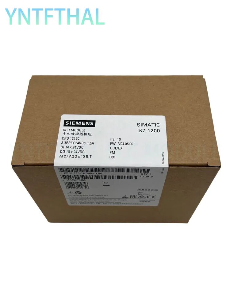 Новый оригинал Программируемый контроллер ПЛК SIEMENS 6ES7215-1AG40-0XB0 SIMATIC S7-1200 CPU 1215C