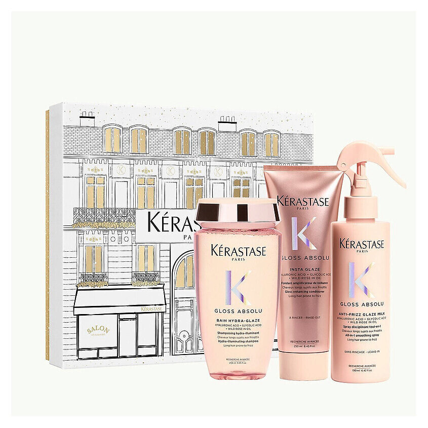 Gloss Absolu FONDANT Glossy Hair Set набор профессионального ухода за волосами FR