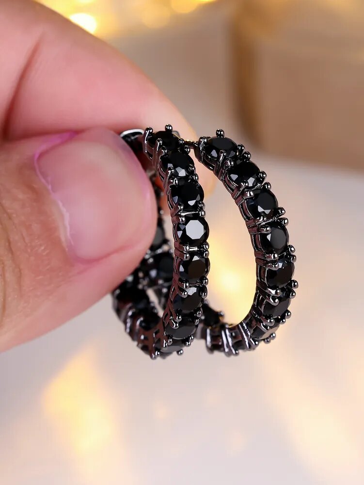 Серьги, фианит