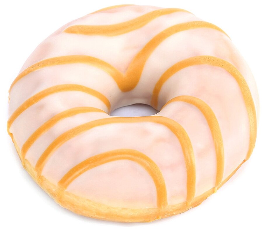 Dooti Donuts Донат с карамельной начинкой и белой глазурью, 12 шт. по ...