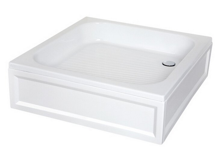 Поддон для душа RGW B/CL-A-80 квадрат, открытый, акриловый, высота h27см