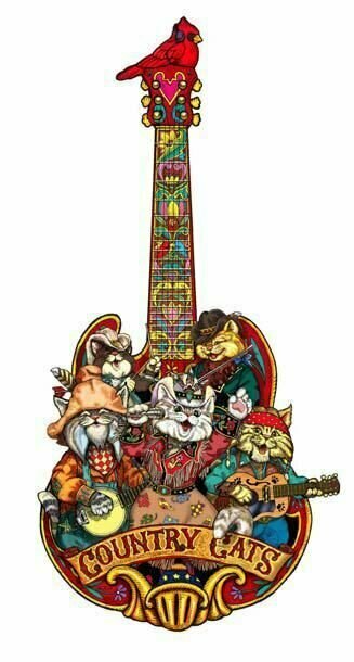 Схема для вышивки крестом HAED Country Cats/Деревенские коты (Коты Кантри)