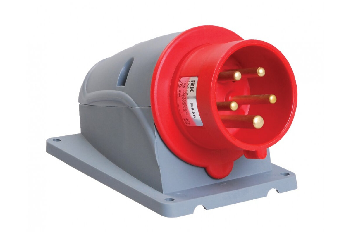 Вилка стационарная ССИ-525 32А-6ч/200/346-240/415В 3Р+РЕ+N IP44 MAGNUM ИЭК
