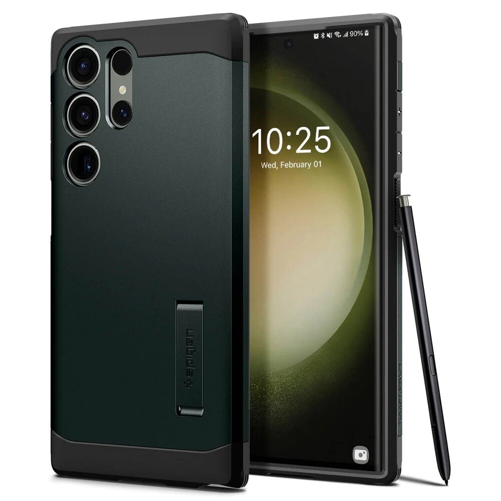 Чехол SPIGEN для Galaxy S23 Ultra - Tough Armor - Зеленый - ACS05625