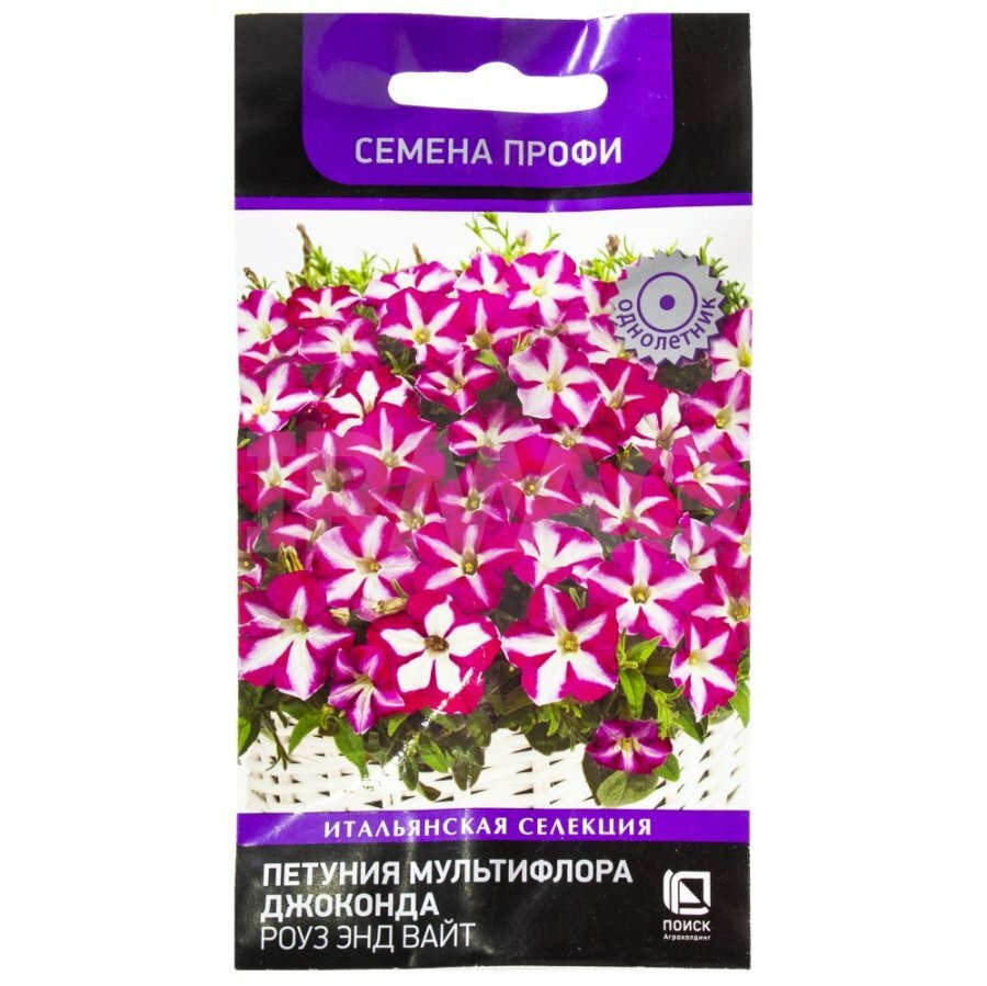 Семена петунии поиск Семена Профи Мультифлора Джоконда Роуз энд вайт 10 шт