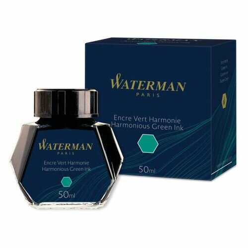 Флакон с чернилами Waterman (CWS0110770) Harmonious Green чернила 50мл для ручек перьевых