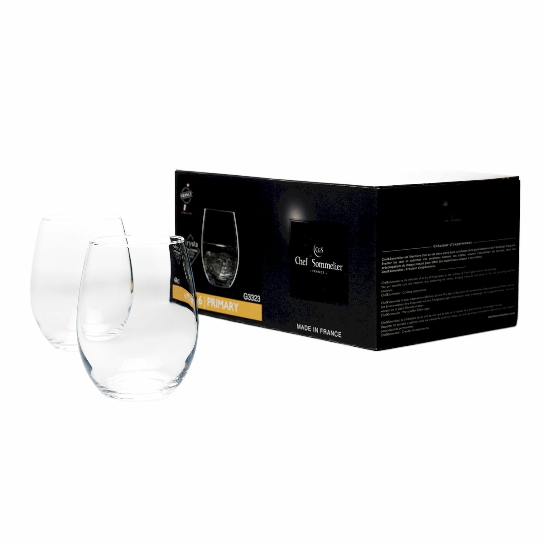 Бокалы для воды и коктейлей Chef&Sommelier Primary 440 мл. / 6 шт.