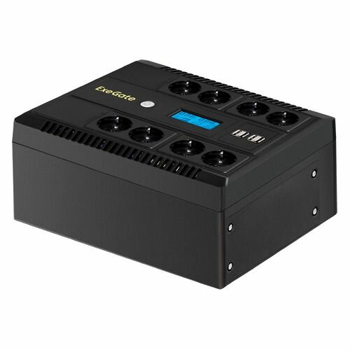 ИБП EXEGATE Neo Smart LHB-850. LCD. AVR.8SH. CH. RJ. USB, 850ВA [ex295014rus]