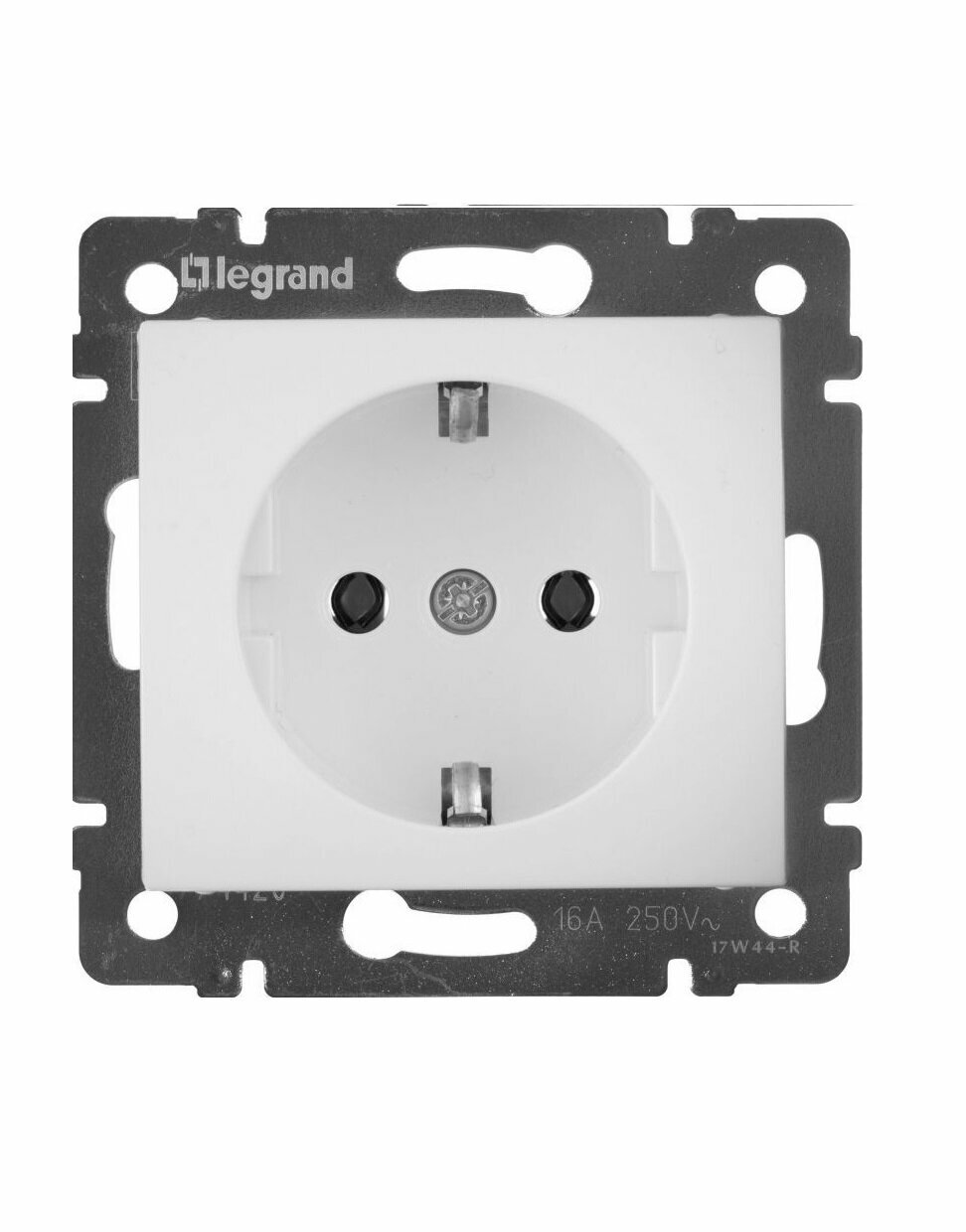 4316/4416 Розетка без заземления белая