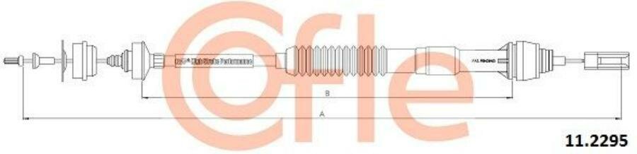 92112295 COFLE Трос сцепления CITROEN BERLINGO all 1.4-1.6 (кроме DS/1.8) 97-