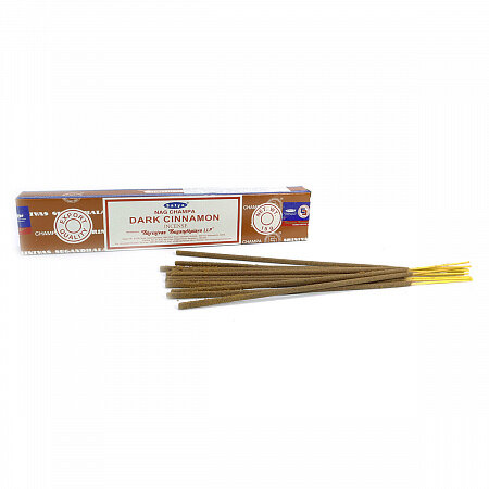 Nag Champa DARK CINNAMON Incense, Satya (Благовония корица, Сатья), 15 г.