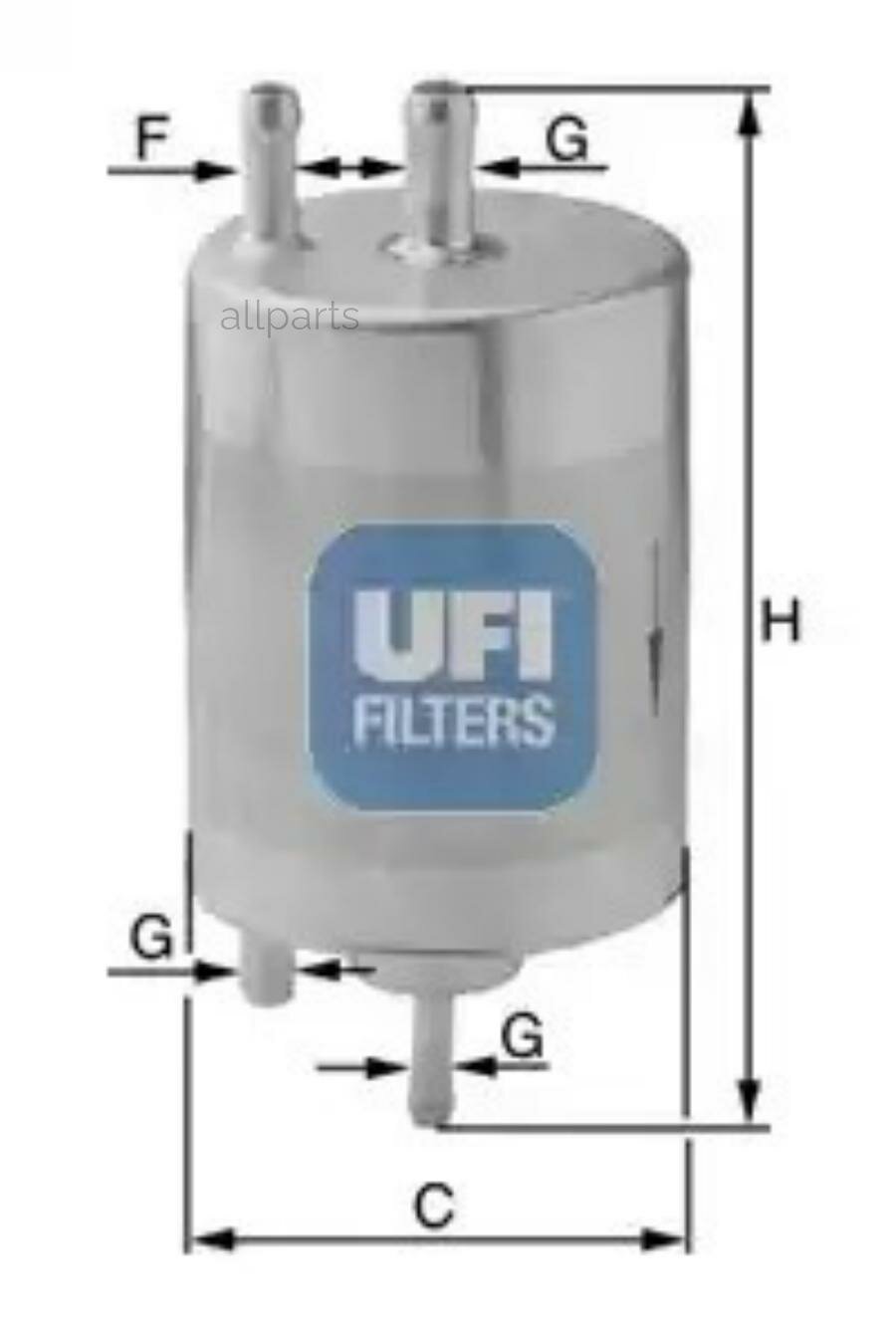 UFI 3195800 UFI Фильтр топливный 31.958.00