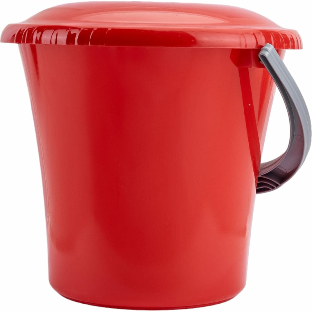 Ведро Martika Либерти 3 л, с крышкой, красное С601ККРА