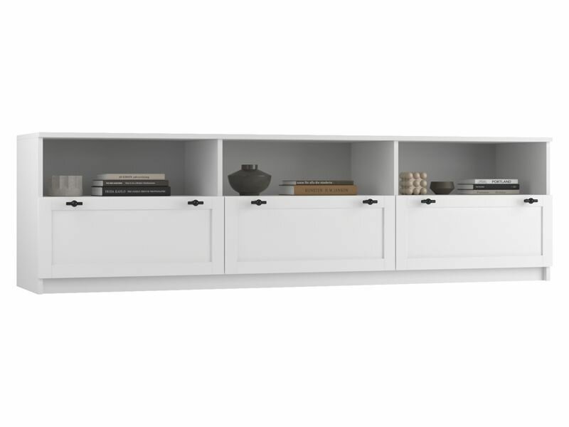 Тумба под ТВ "Берг 5" 180х50х400 Белый / Лотос