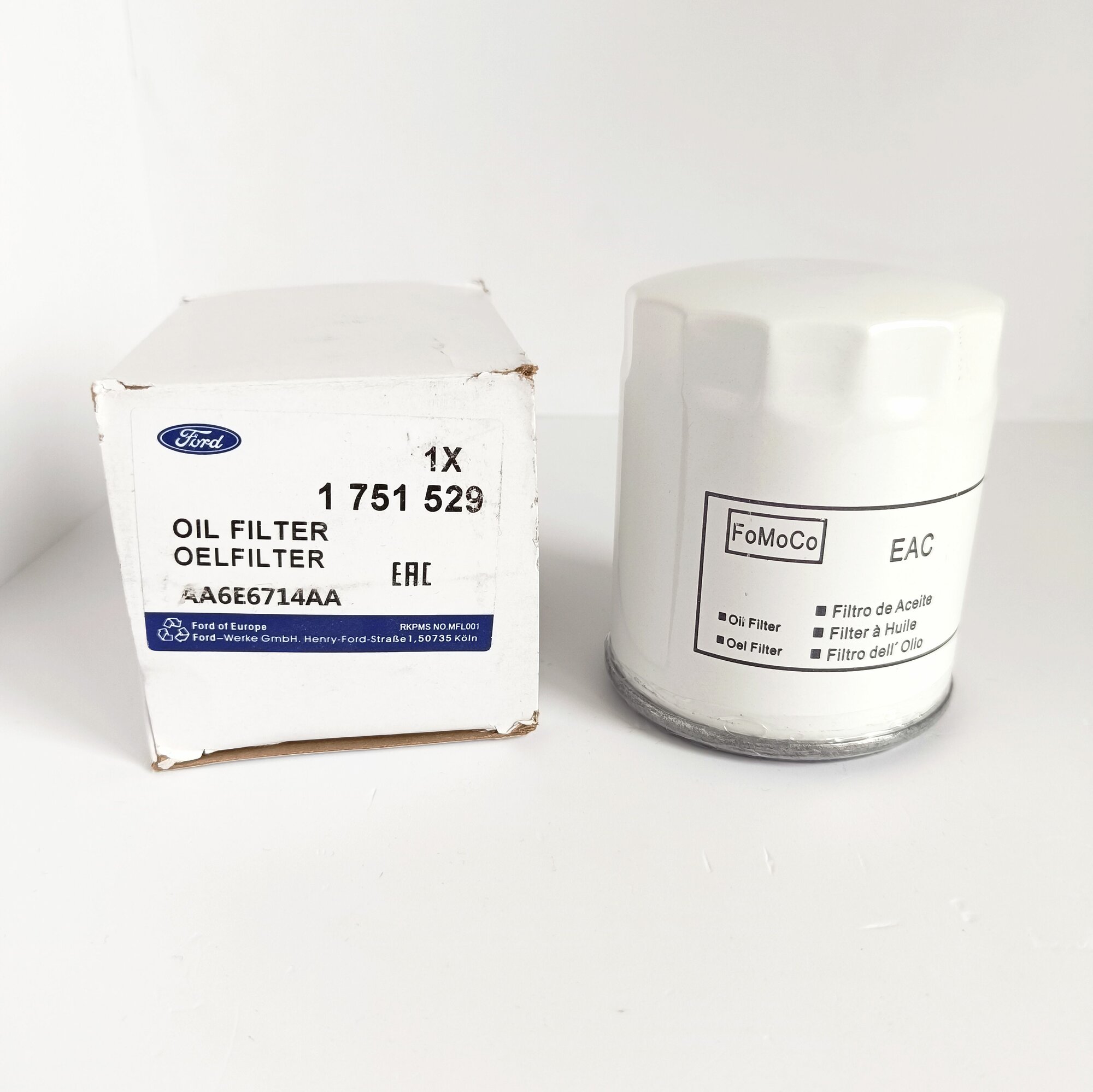 Фильтр масляный 1751529 Ford Focus, Mondeo, Transit, Kuga, Fiesta / Jaguar XF / Land Rover Discovery Sport и др.