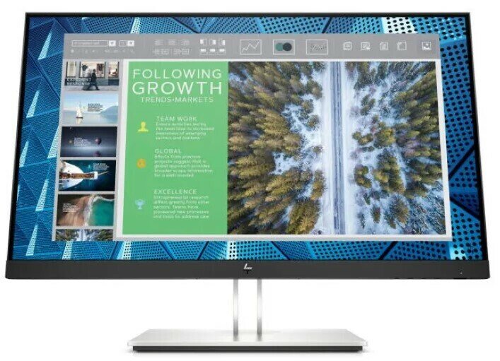 27" Монитор HP E27q G4 (9VG82AA), черный, серебристый