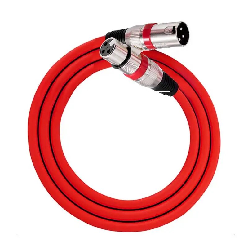3-контактный Кабель XLR-XLR AUX 100/180 См, Аудиомикшер, Микрофонный Шунт, Штекер-мама