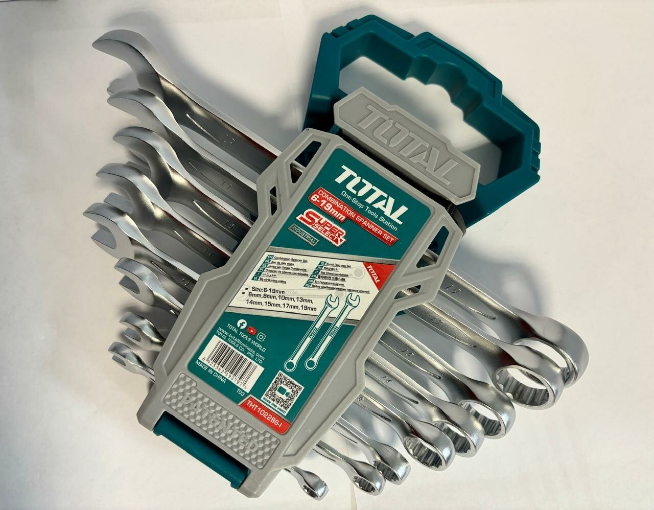 Набор рожково-накидных ключей 6-19mm / 8шт TOTAL INDUSTRIAL THT102286-I