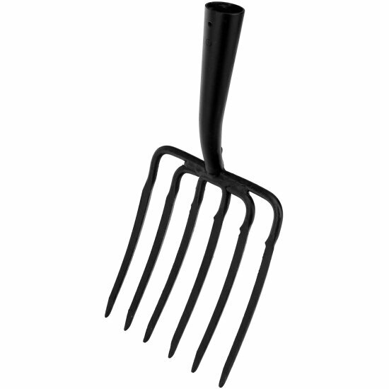 Вилы МИ 6-и рогие, копальные, 195 х 220 мм, кованые, без черенка, Арти, Россия, 63839