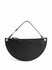 Сумка DSQUARED2 Curved leather tote bag, черный/черный