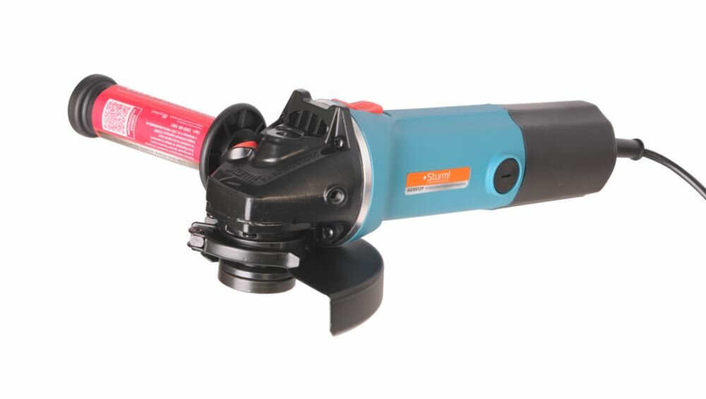 Болгарка, угловая шлифовальная машина УШМ Sturm! AG9512P сетевая (профессиональная серия, константная электроника, плавный пуск, 1000Вт, 125мм, 4000-11000об/мин)