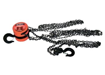 Таль цепная, 2 т, h подъема 2,5 м, расстояние между крюками 380 мм MATRIX 519365