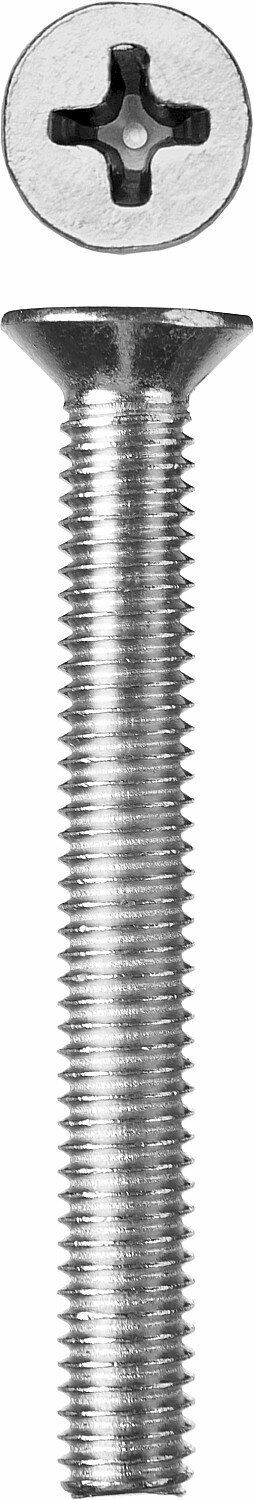 Винт с потайной головкой ЗУБР M6x50мм, DIN 965, кл. пр.4.8, 5кг 303110-06-050