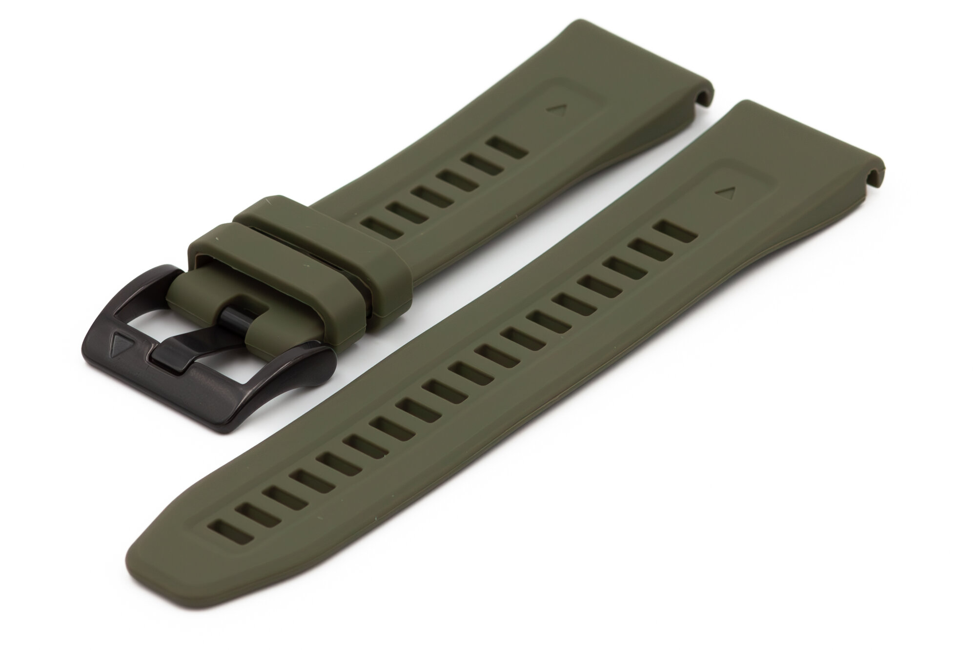 Силиконовый ремешок для наручных часов Garmin 22 мм зеленого цвета