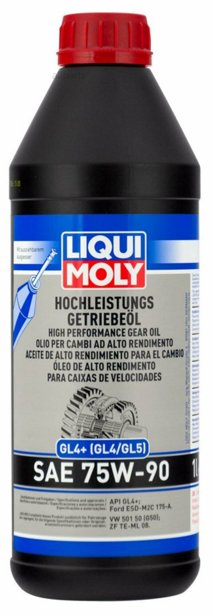 LIQUI MOLY 4434 Масло трансмиссионное LIQUI MOLY Синтетическое 75W-90 1л.