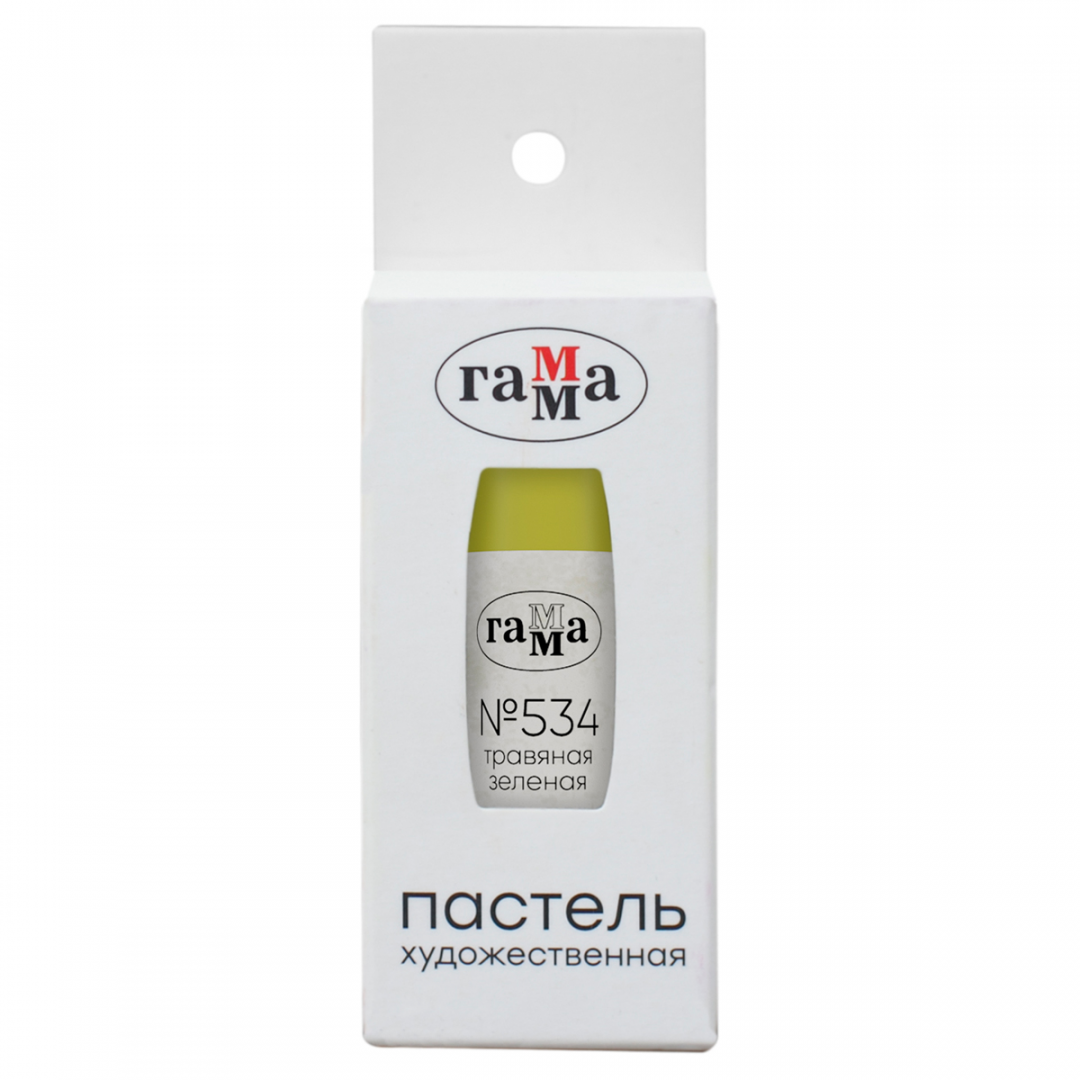 Пастель художественная Гамма, травяная зеленая №534, картон. упак, европодвес