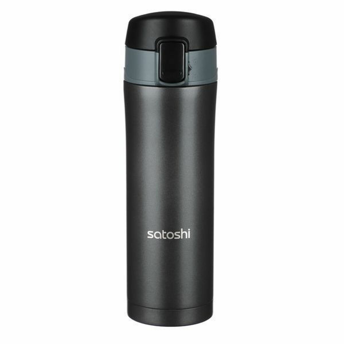 Термос-кружка 0.45л Satoshi с крышкой на защелке (нержавеющая сталь)