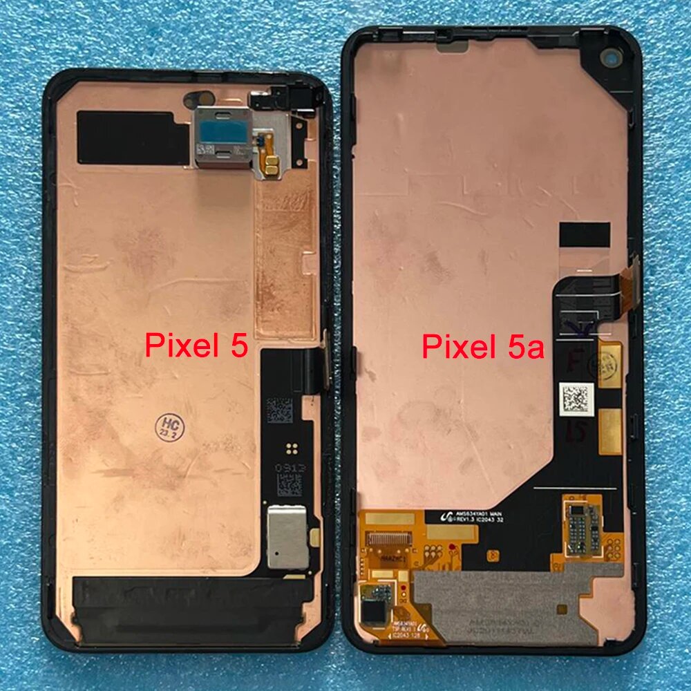 Оригинальный OLED-дисплей для Google Pixel 5a 5G Pixel 5, ЖК-дисплей, сенсорная Pixel 5 W Frame
