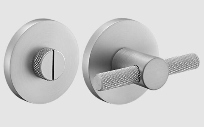 Сантехническая завертка круглая MH-WC-R6T SC матовый сатинированный хром