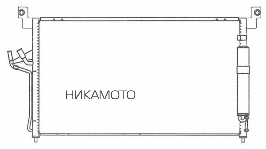 SAKURA 52519801 Радиатор кондиционера Sakura 5251-9801
