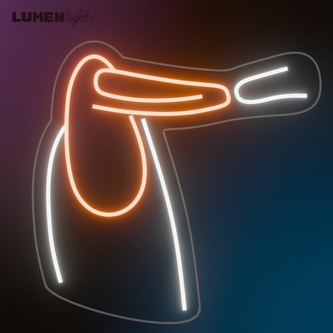 Неоновая вывеска, светильник декоративный Маникюр, 500х500 мм.