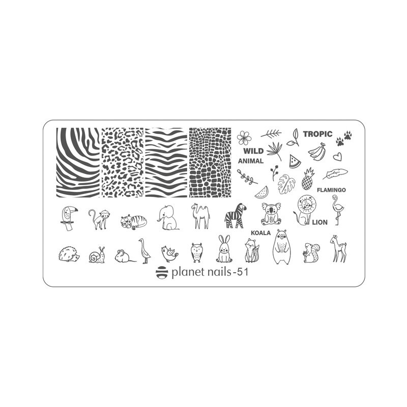 Пластина для стемпинга Planet nails №51 арт.23088/51