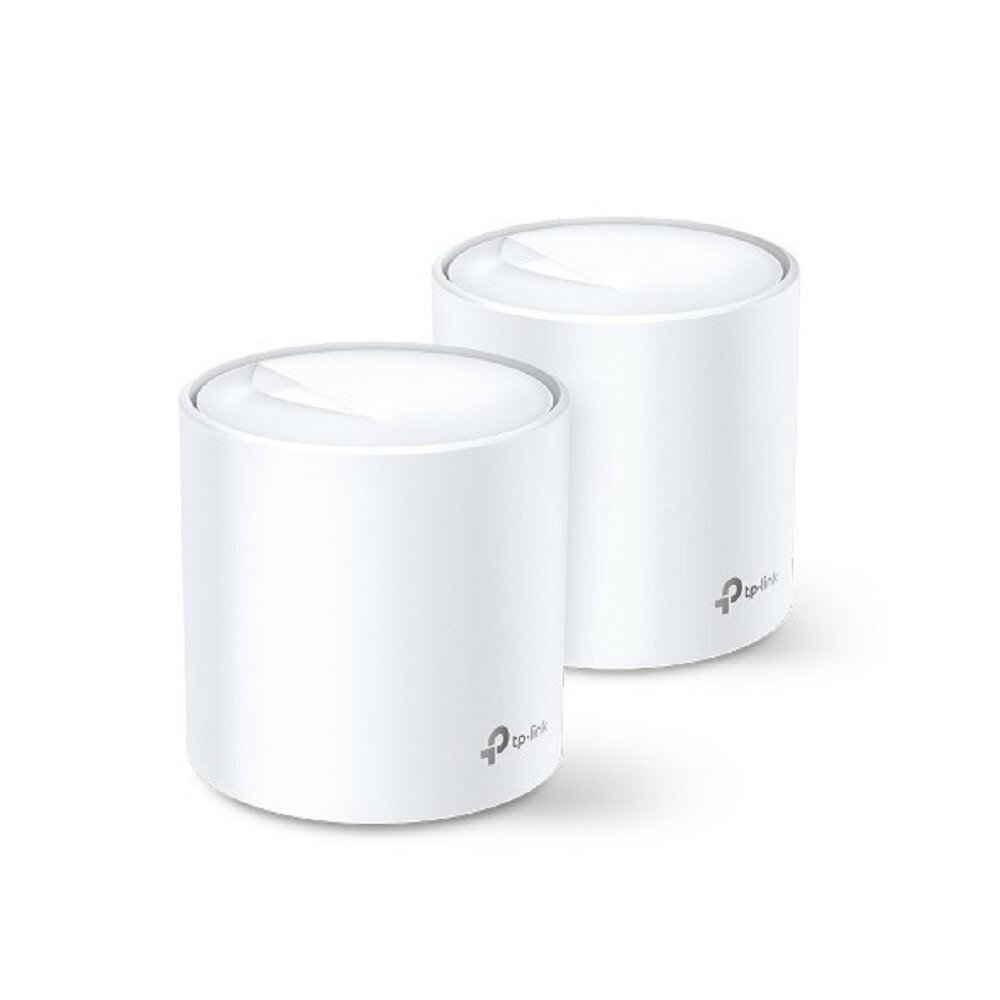 Mesh-Система TP-Link Deco X60(2-pack), AX5400, двухдиапазонная, 2xRJ45 1Гбит/с (комплект из 2шт)
