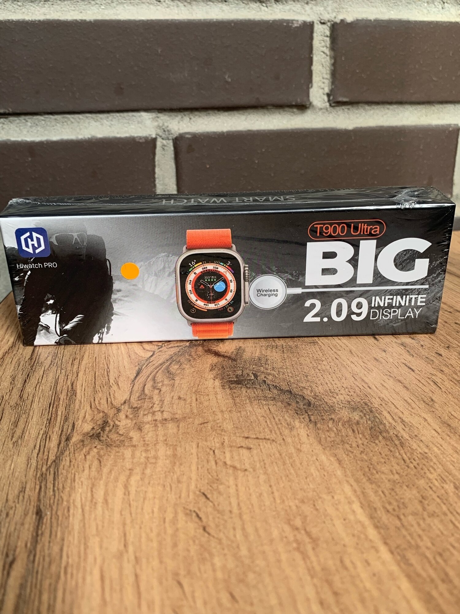 Умные фитнес часы Smart Watch T900 Ultra Big 2.09 D со степенью защиты IP67 Серый