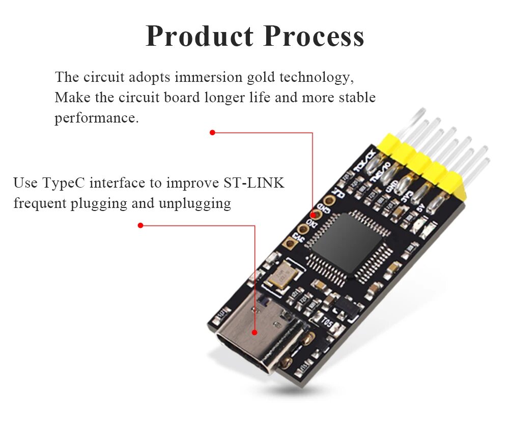 STM32 Разработки DAP Модуль загрузчика Cmsis Отладчик Keil SWD/последовательный порт Инструмент Аксессуары — фото 1
