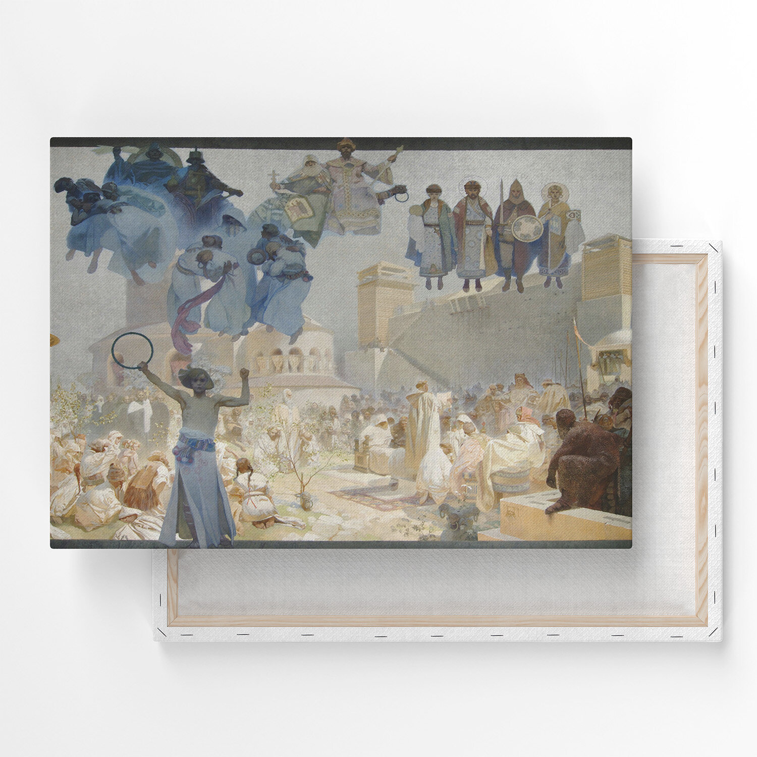 Картина на холсте, репродукция / Альфонс Муха - Славянский эпос III / Размер 40 x 53 см