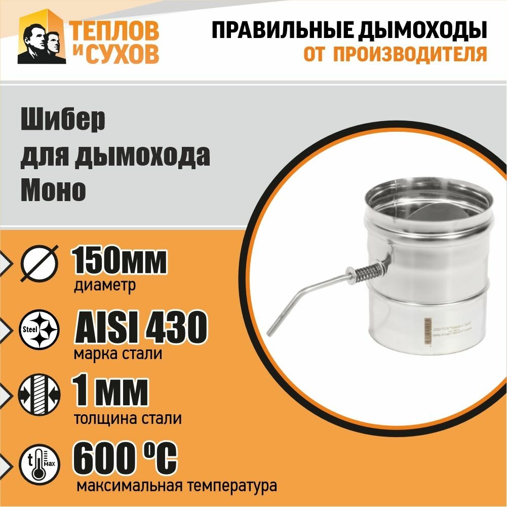 Шибер ШМ(М)-Р 430-1.0 D150