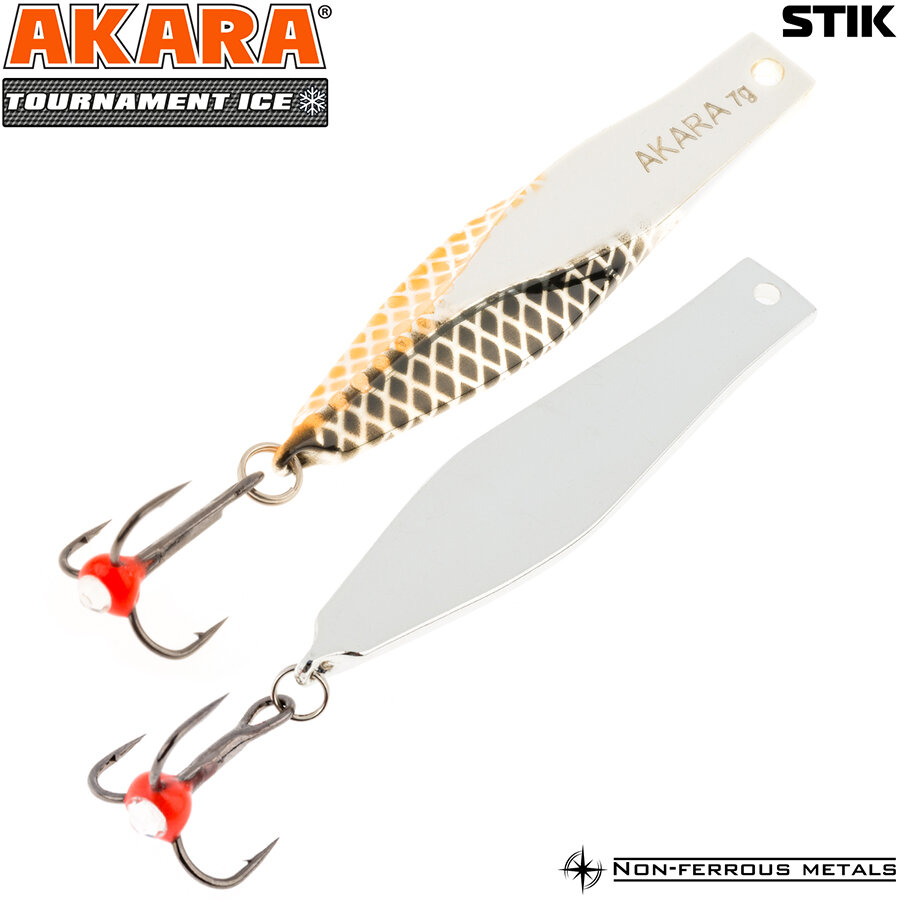 Блесна зимняя Akara Tournament Ice Stik 80 20 гр. 21 SIL