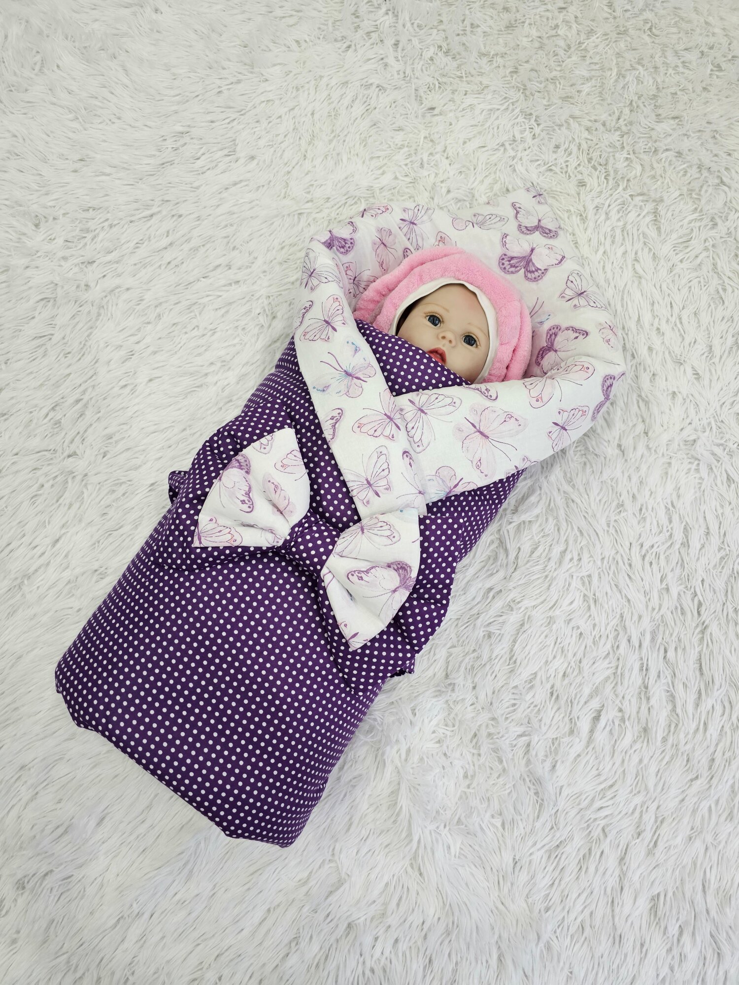 Конверт-одеяло Самозанятый Новиченко А. Т, для новорожденных, 100% хлопок, на выписку