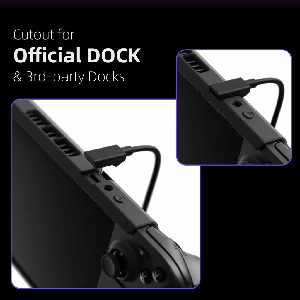 Чехол Skull & Co GripCase для Valve Steam Deck LCD/OLED - Защитный премиум кейс для игровой портативной консоли / приставки Стим Дек (Серый)