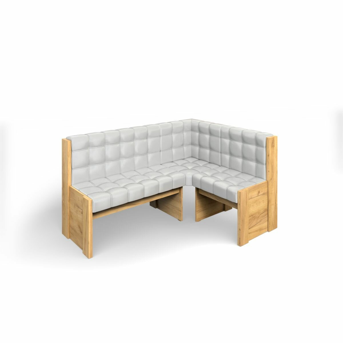 Скамья угловая Брайтон Дуб Золотой Крафт/Борнео Милк